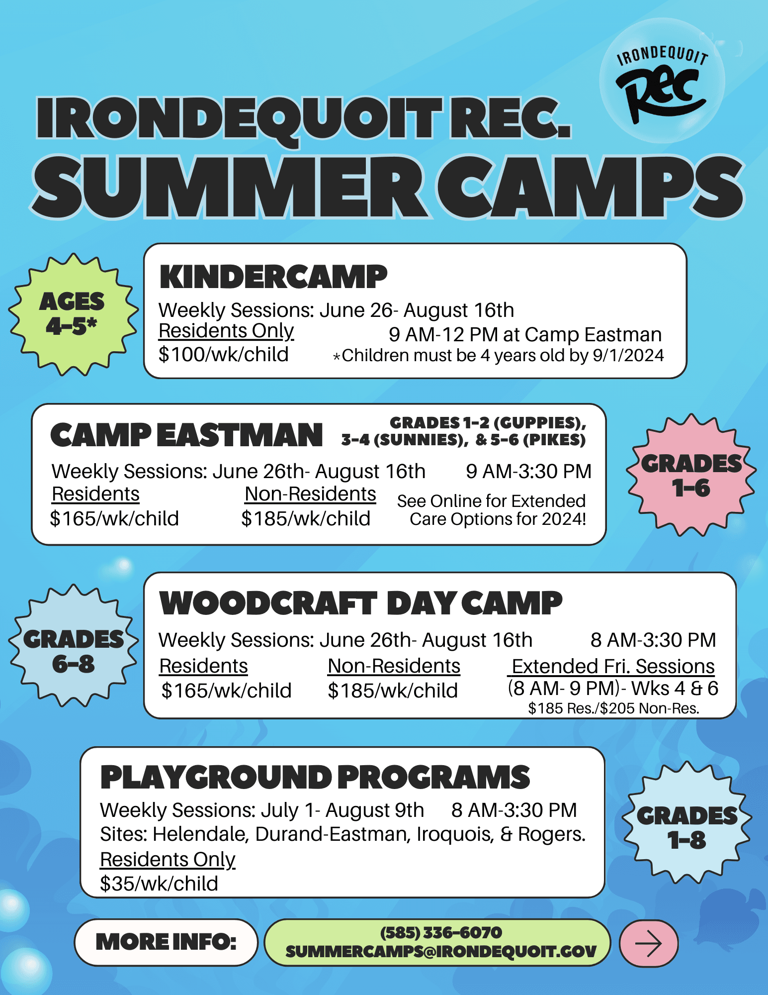 Summer Camps | Irondequoit, NY
